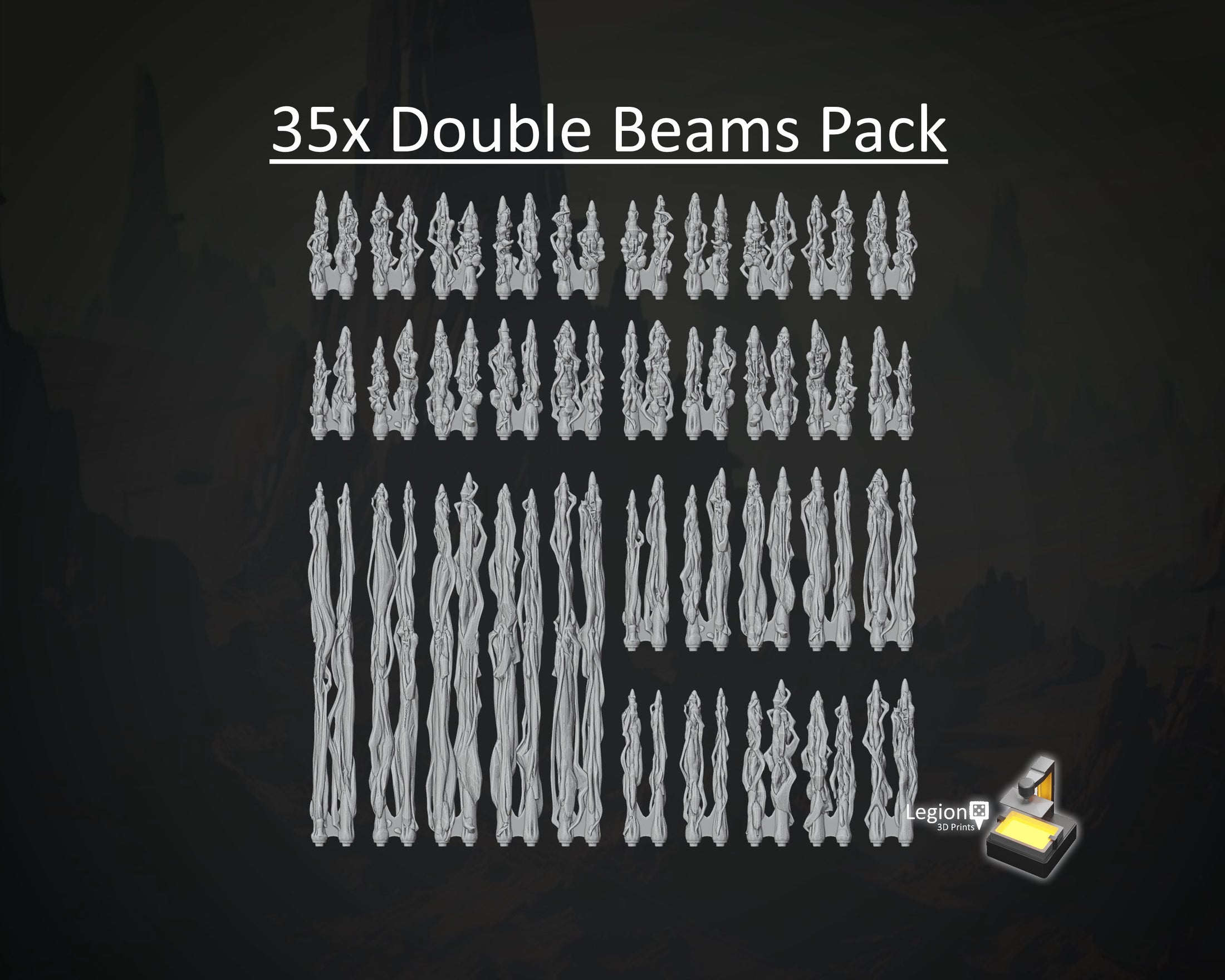 Green Plasma Beam Miniature Effects Packs - for Wargaming Model Bits ...